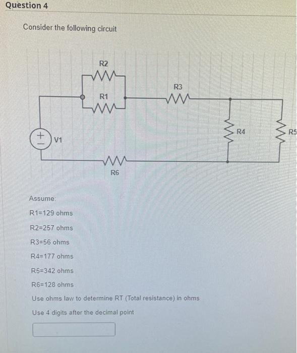 Solved Consider the following circuit Assume: R1=129 ohms | Chegg.com