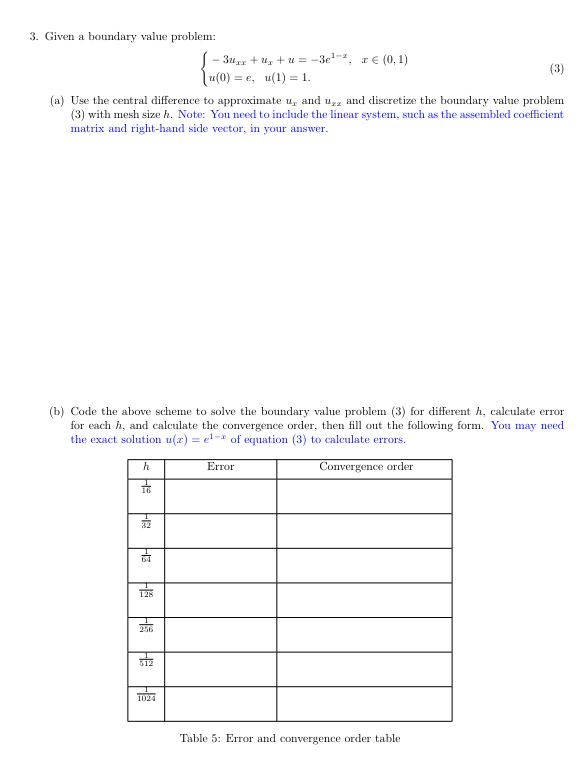 Solved Given a boundary value | Chegg.com