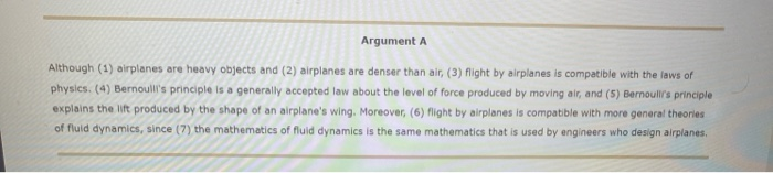 Solved Each extended argument within the following passages | Chegg.com