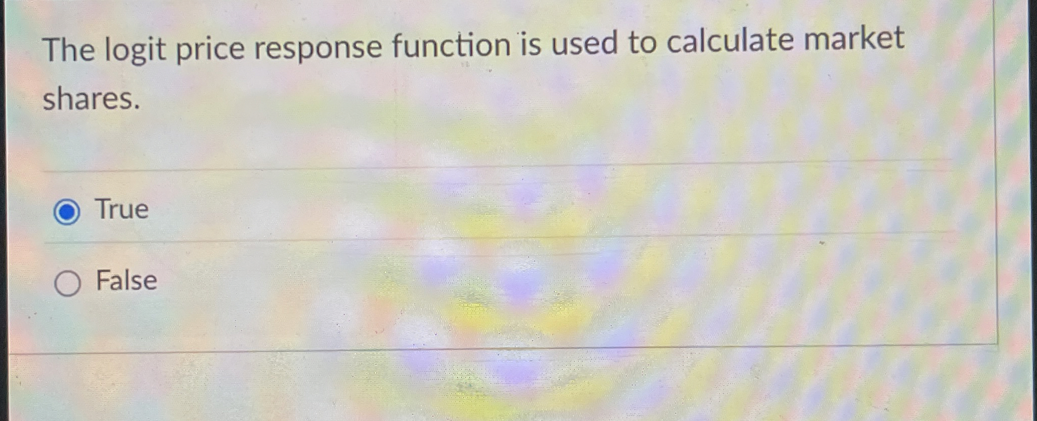Solved The logit price response function is used to | Chegg.com