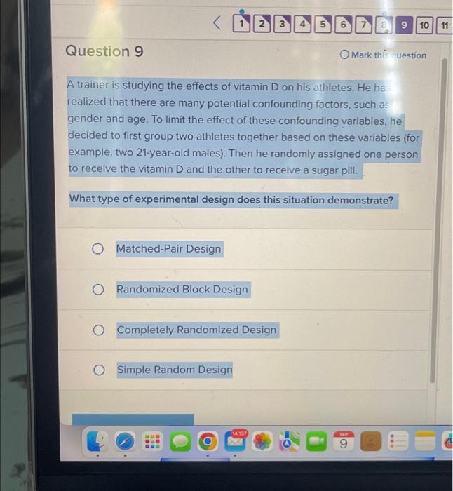 Solved A trainer is studying the effects of vitamin D on his | Chegg.com