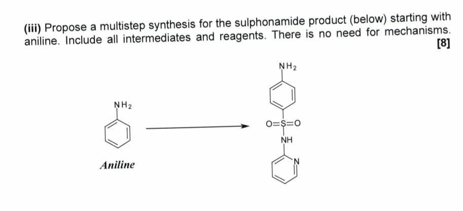 Solved (iii) Propose a multistep synthesis for the | Chegg.com