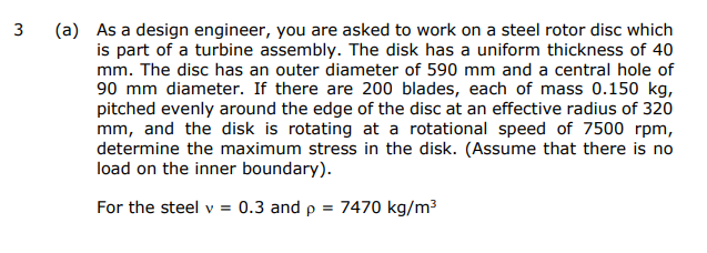 Solved 3(a) ﻿As a design engineer, you are asked to work on | Chegg.com