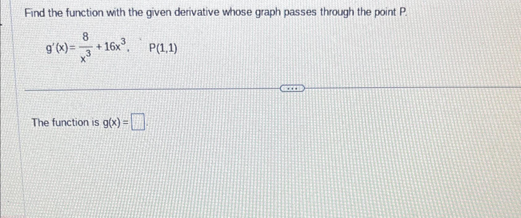 Solved Find the function with the given derivative whose | Chegg.com