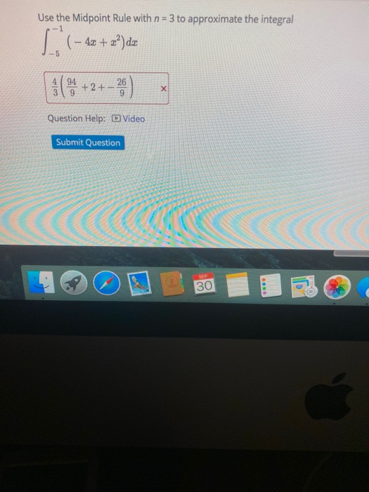 Solved Use the Midpoint Rule with n = 3 to approximate the | Chegg.com