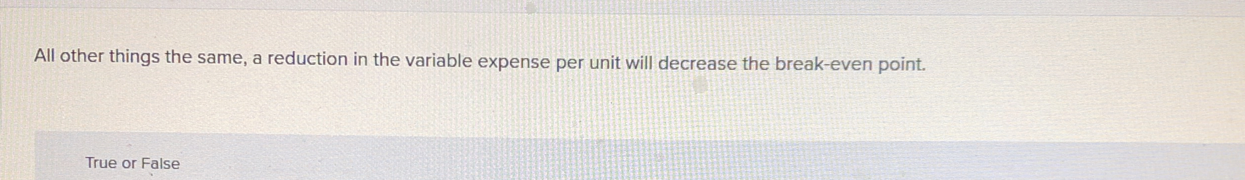 Solved All other things the same, a reduction in the | Chegg.com