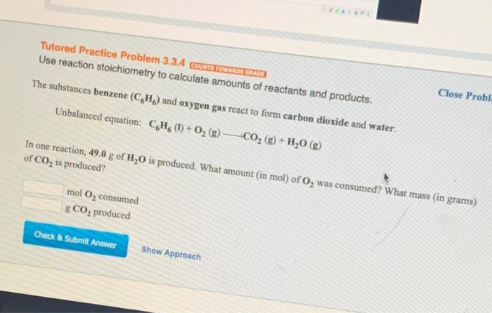 Solved Tutored Practice Problem 3.3.3 COUNESCHADIGINGE Use | Chegg.com