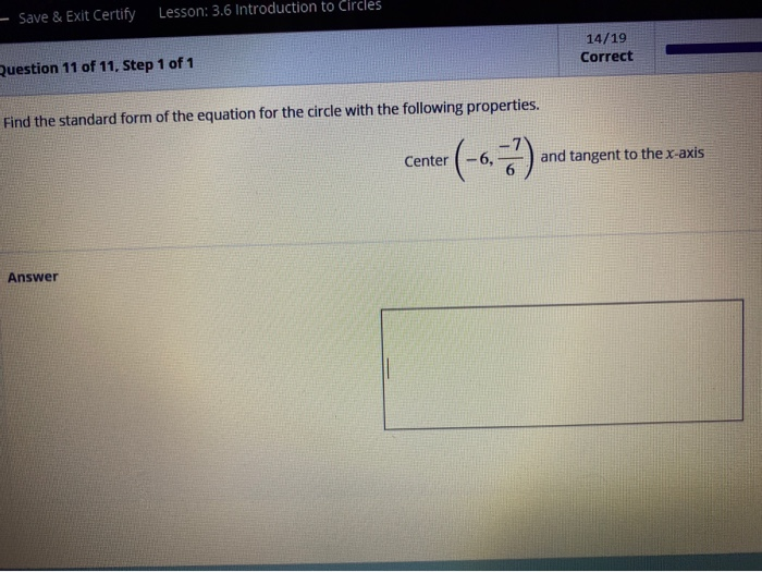 Solved Save & Exit Certify Lesson: 3.6 Introduction to | Chegg.com