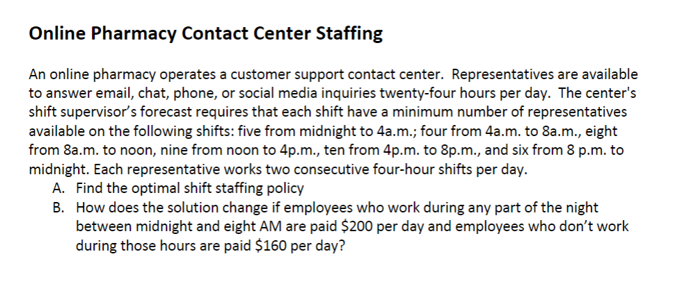 Solved Please help me solve the following problem using | Chegg.com