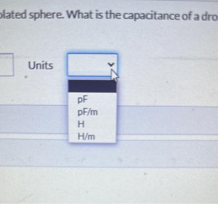 Solved Assume that a drop of mercury is an isolated sphere. | Chegg.com