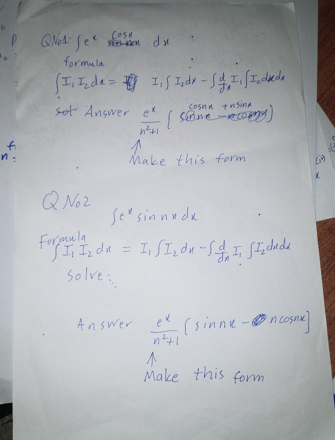 Solved 13 (in) [sinnu-ncosnu] Make this form ↑ n²+1 ок | Chegg.com