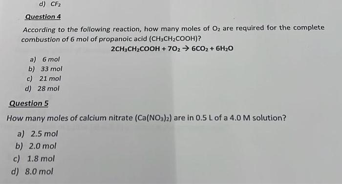 Solved According to the following reaction, how many moles | Chegg.com