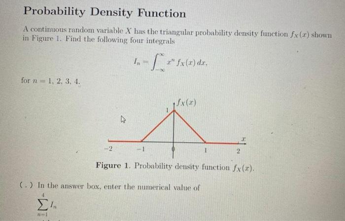 Solved Probability Density Function A continuous random | Chegg.com