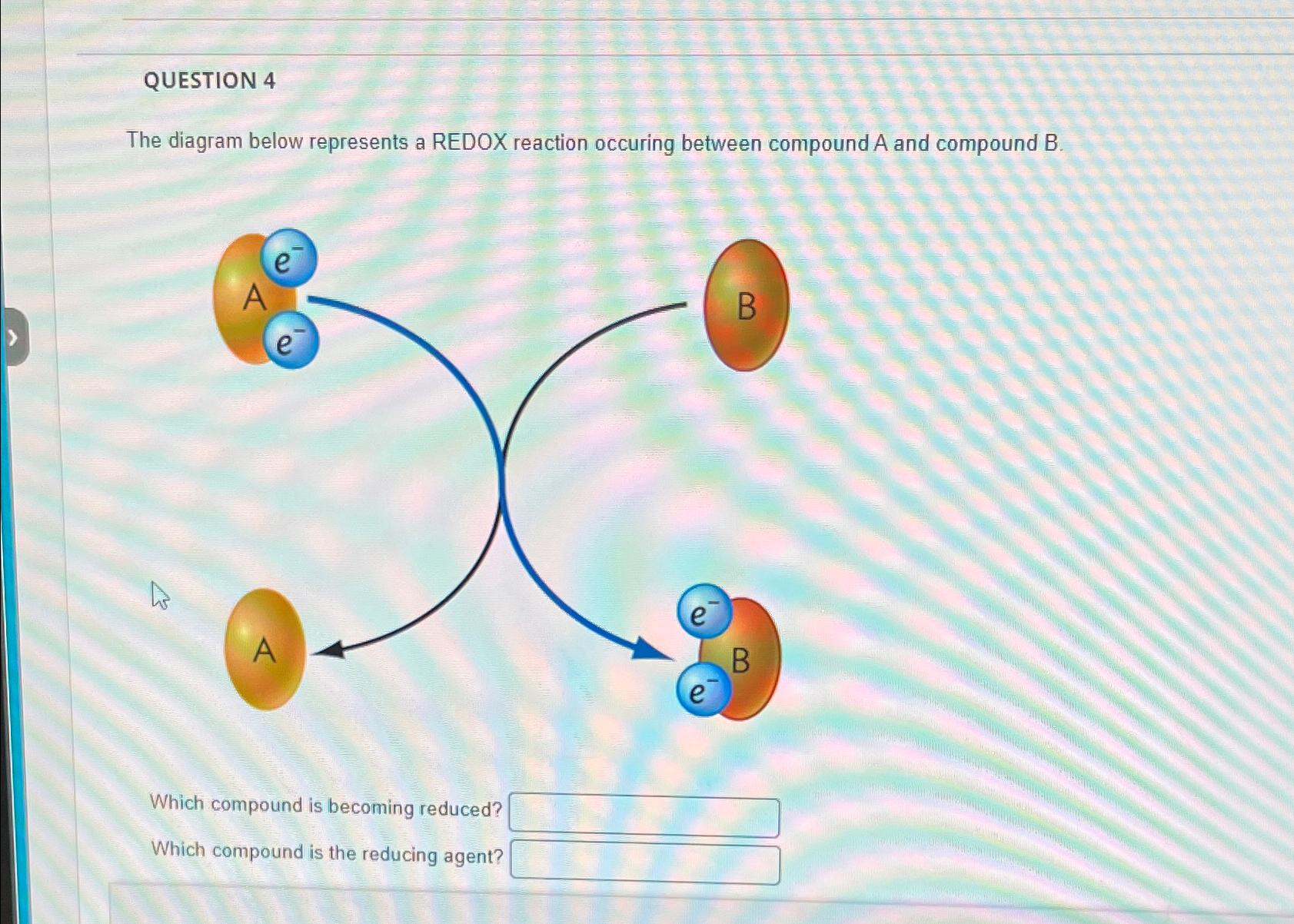 Solved QUESTION 4The diagram below represents a REDOX | Chegg.com