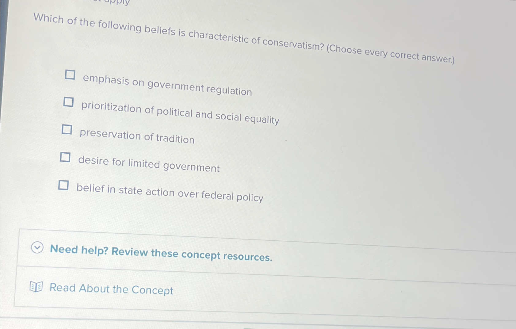 Solved Which of the following beliefs is characteristic of | Chegg.com