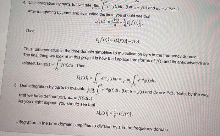 Solved Laplace Transforms In the last few chapters, we have | Chegg.com