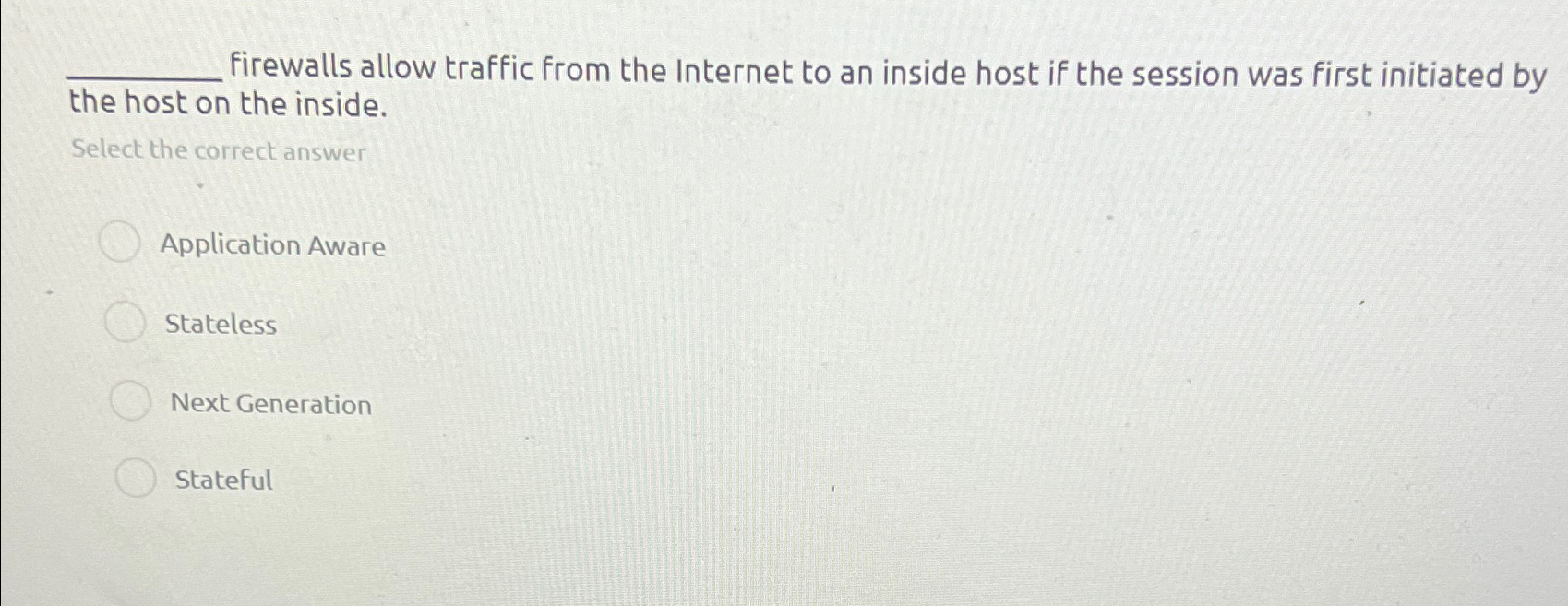 Solved firewalls allow traffic from the Internet to an | Chegg.com