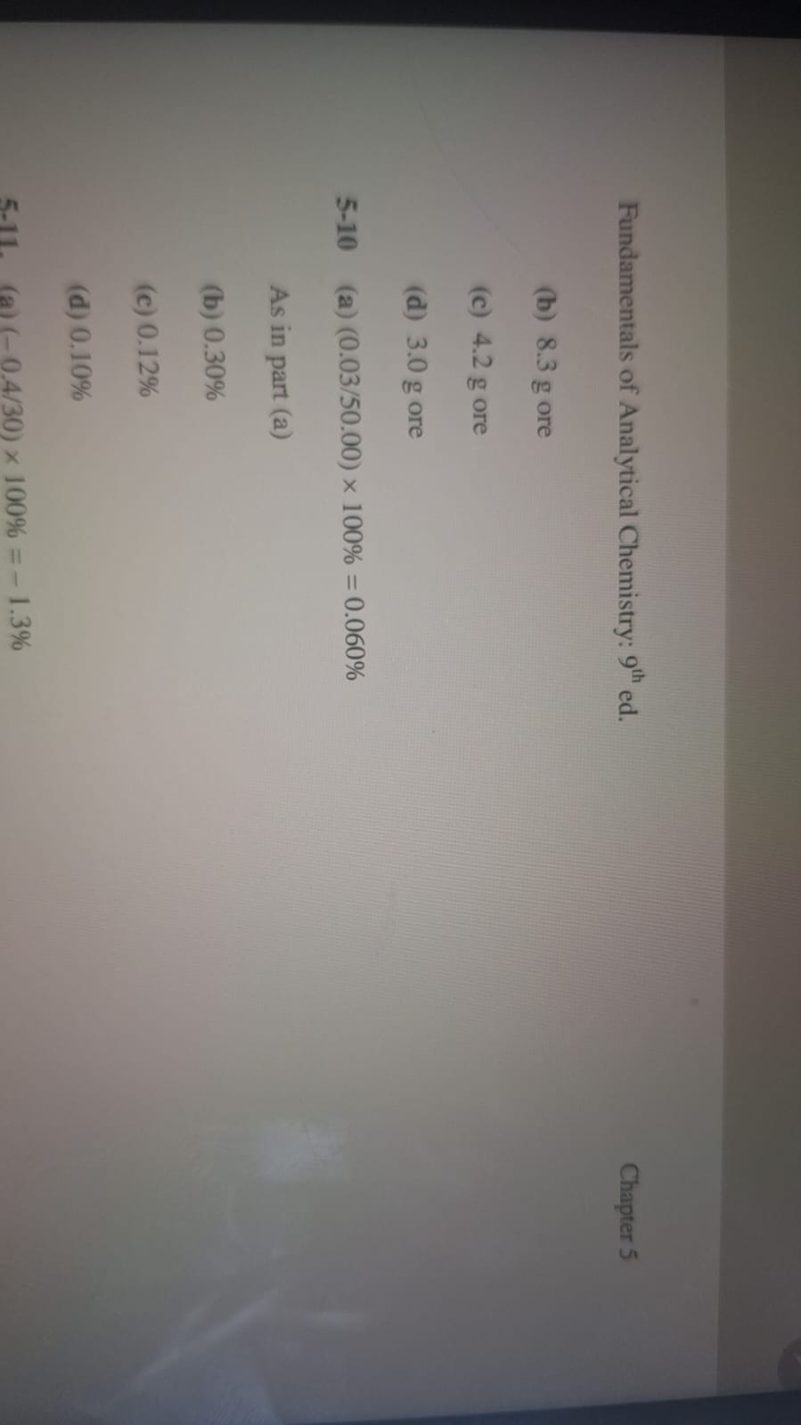 Fundamentals of Analytical Chemistry: 9th ed.Chapter | Chegg.com