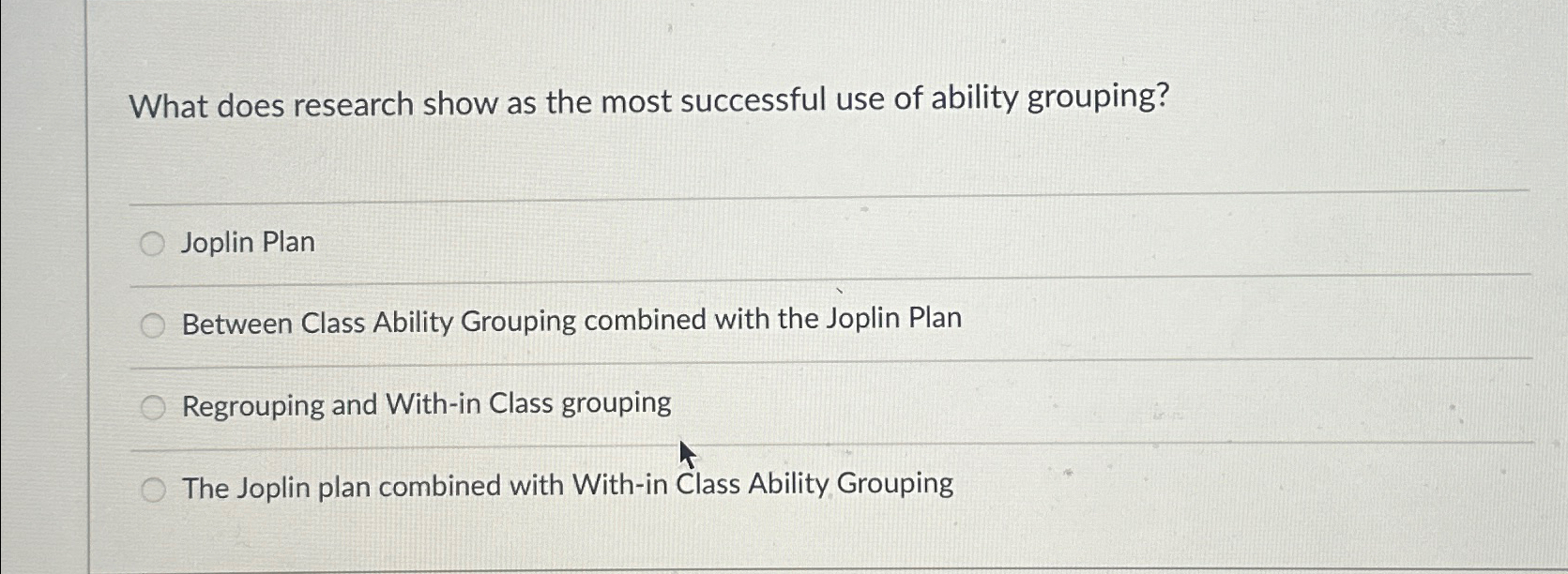 Solved What does research show as the most successful use of | Chegg.com