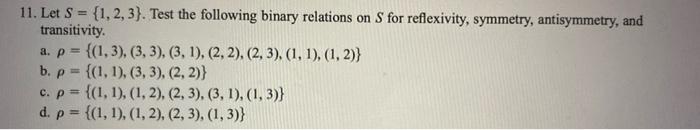 Solved Find the reflexive, symmetric and transitive closure | Chegg.com