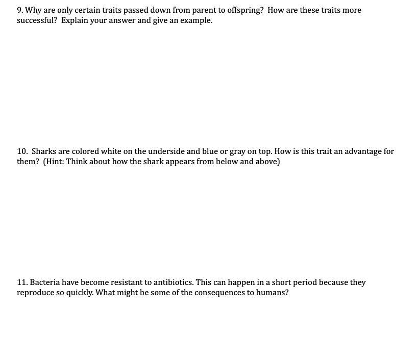 Solved Why are only certain traits passed down from parent | Chegg.com