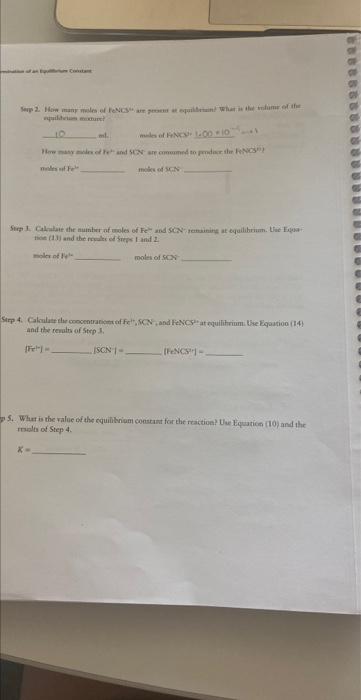 Solved Suppose a student mixes 5.00 mL of 2.00×10−3MFe(NO3)3 | Chegg.com