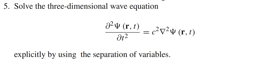 Solved Hi need Help With The Following Wave Equation