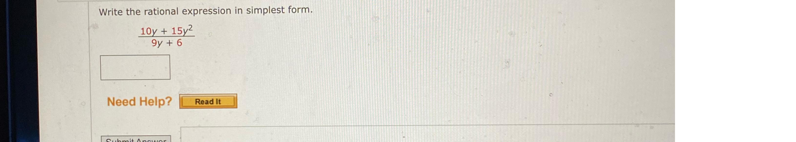 Solved Write the rational expression in simplest | Chegg.com