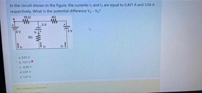 Solved In the circuit shown in the figure, the currents 1₁ | Chegg.com