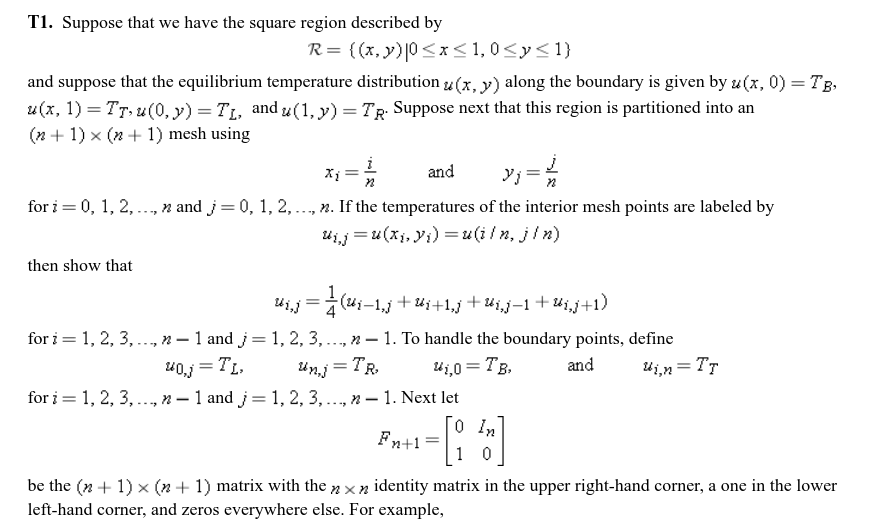 Solved T1. ﻿Suppose that we ﻿have the square region | Chegg.com