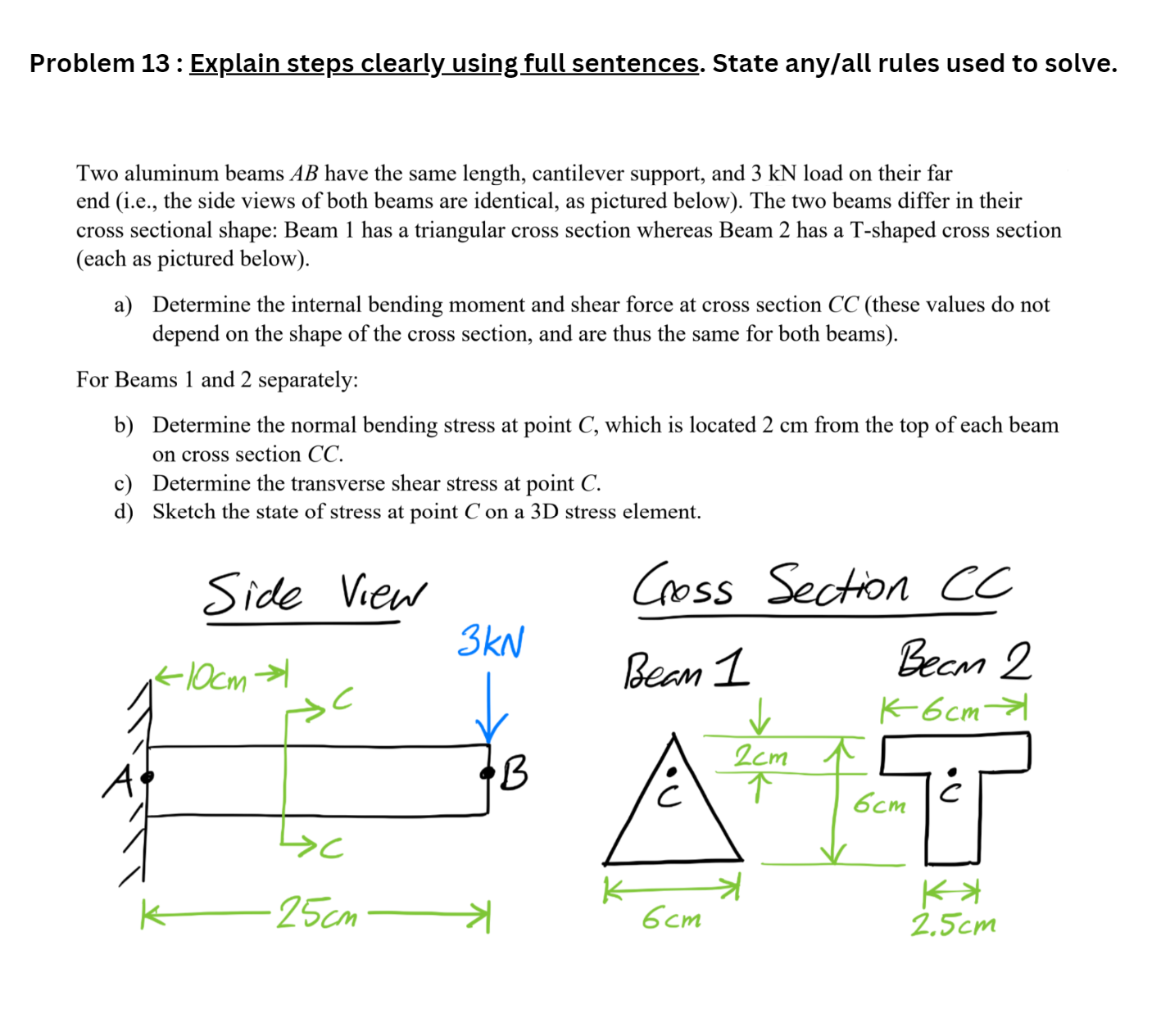 Solved Problem 13 ﻿: Explain steps clearly using full | Chegg.com