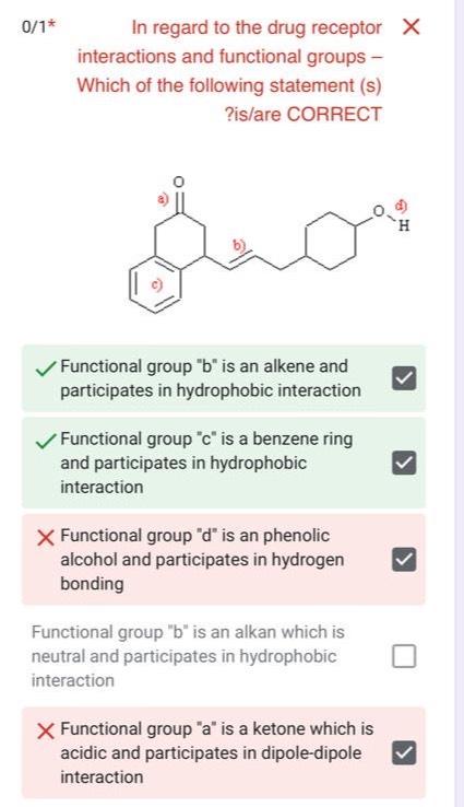 Solved 01** ﻿In regard to the drug receptor interactions and | Chegg.com