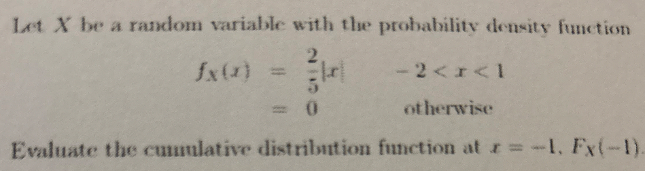 Solved Let x ﻿be a random variable with the probability | Chegg.com