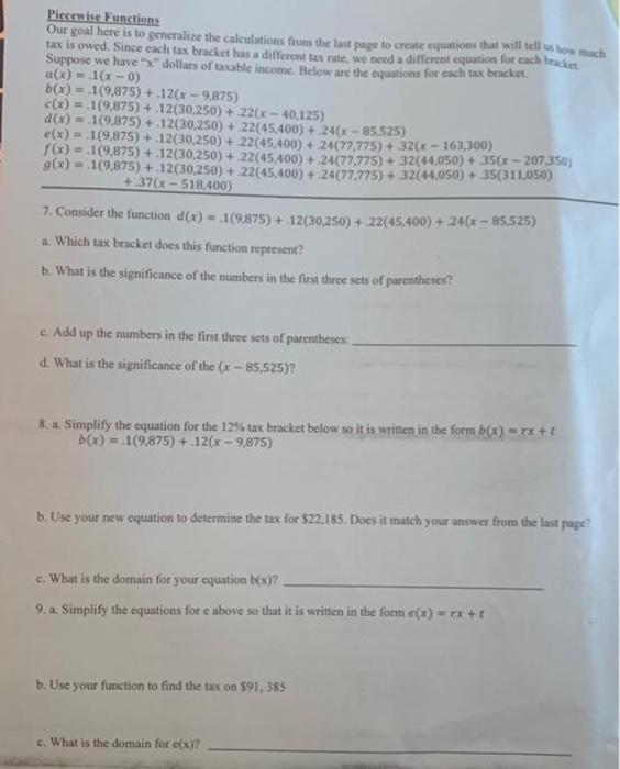 Solved Piecewise Functions Our goal here is to generalize | Chegg.com