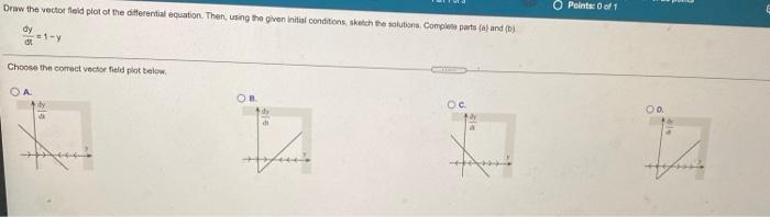 Solved Draw the vector field plot of the differential | Chegg.com