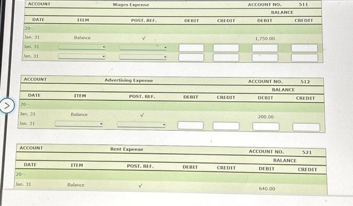 Solved \begin{tabular}{|c|c|c|c|c|c|c|} \hline ACCOUNT & & 5 | Chegg.com