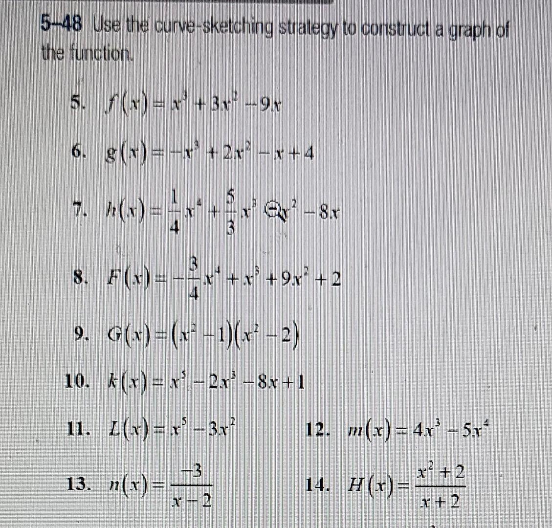 Solved 5-48 Use the curve-sketching strategy to construct a | Chegg.com