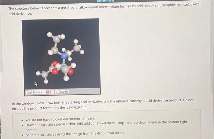 Solved The structure below represents a tetrahedral | Chegg.com