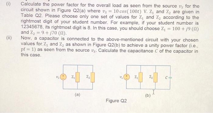 Solved (0) Calculate the power factor for the overall load | Chegg.com
