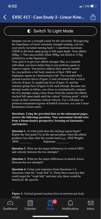 Solved 6:02 a lite EXSC 417 - Case Study 3 - Linear Kine.. | Chegg.com