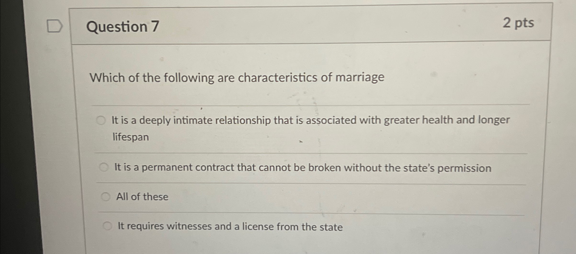 Solved Question 72 ﻿ptsWhich of the following are | Chegg.com