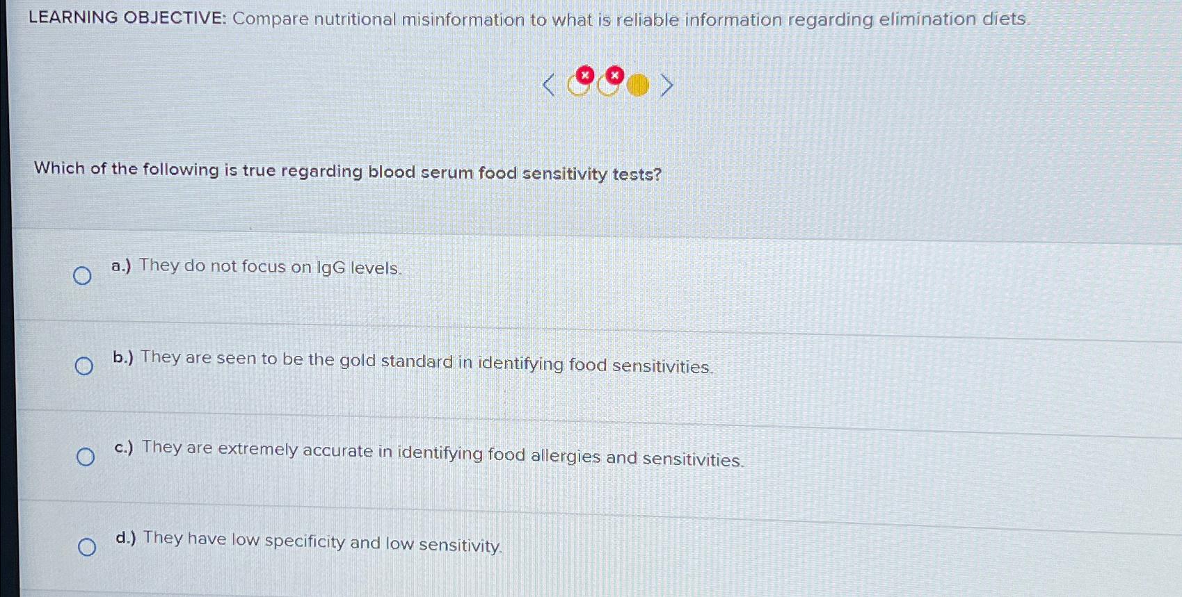 Solved LEARNING OBJECTIVE: Compare nutritional | Chegg.com