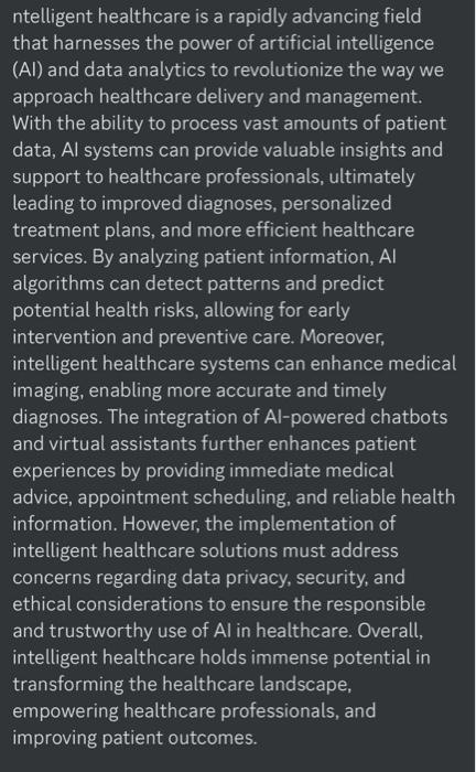 Solved Write a paragraph in 2000 words about “ artificial | Chegg.com