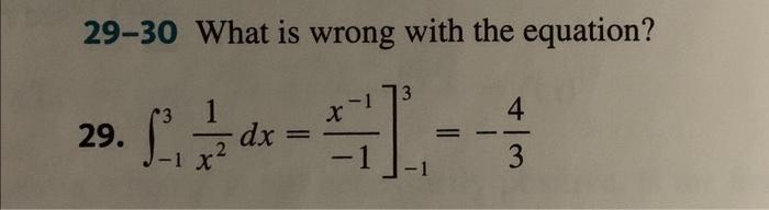 Solved 29−30 What is wrong with the equation? 29. | Chegg.com