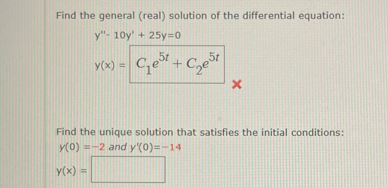 Solved Find the general (real) ﻿solution of the differential | Chegg.com