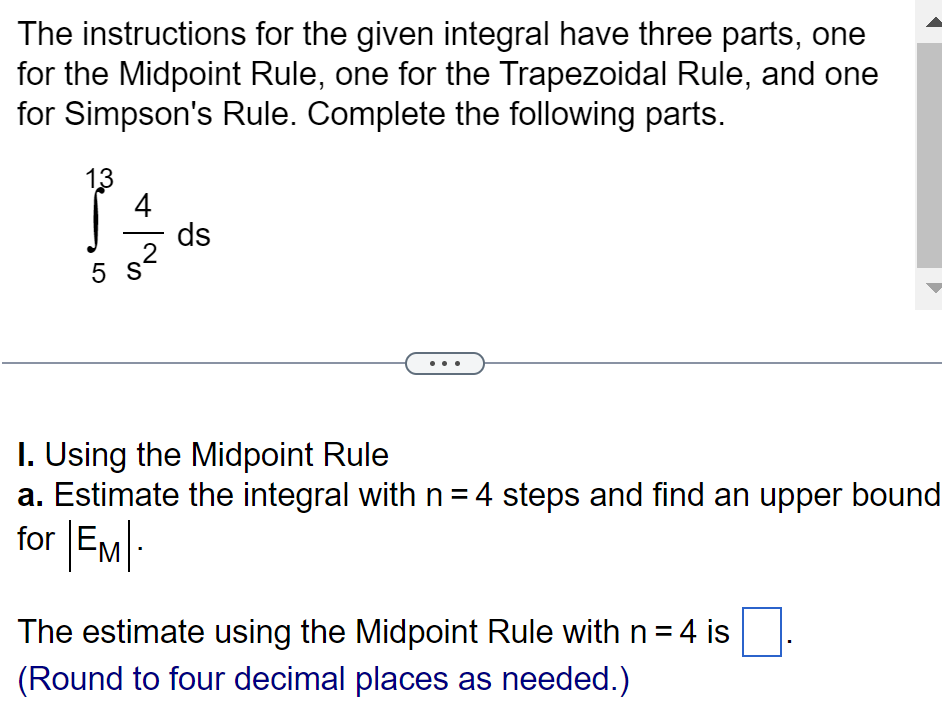 Solved The instructions for the given integral have three | Chegg.com