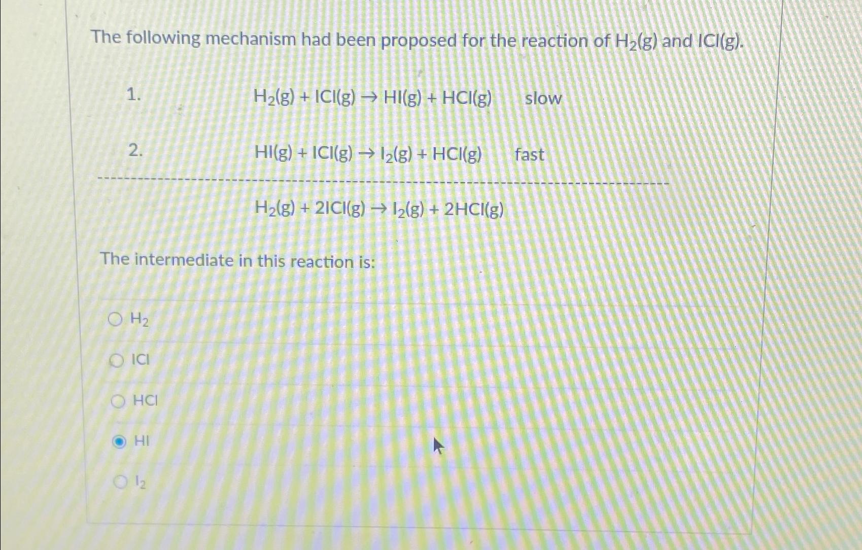 The following mechanism had been proposed for the | Chegg.com