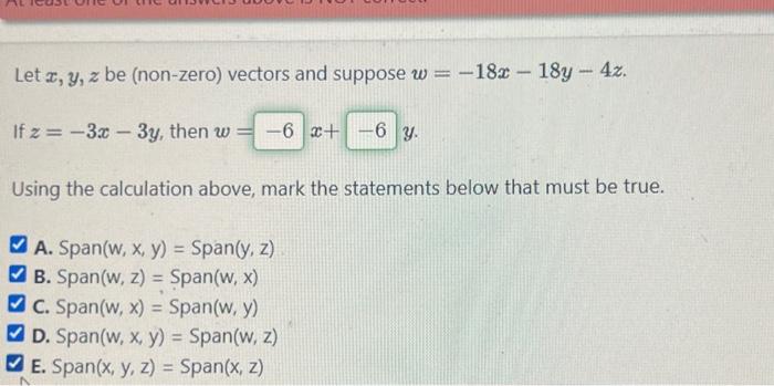 Let x,y,z be (non-zero) vectors and suppose | Chegg.com