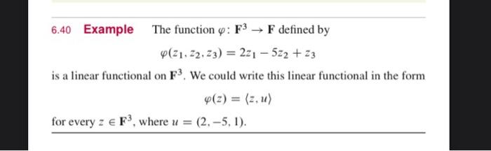 Solved 6.40 Example The function φ:F3→F defined by | Chegg.com