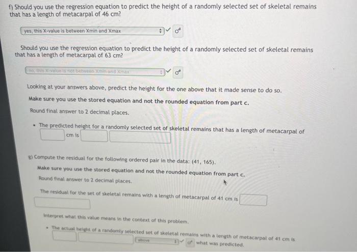 Solved When an anthropologist finds skeletal remains, they | Chegg.com